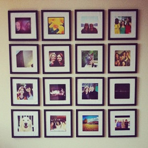 How to Make an Instagram Picture Frame Gallery Wall